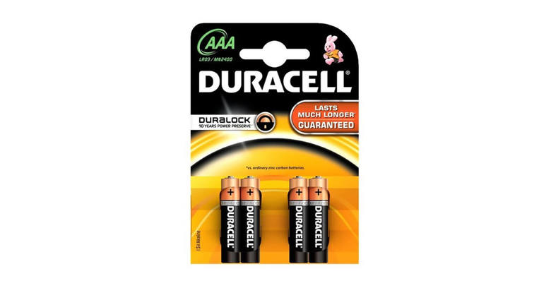 Алкални батерии ААА MN2400 (LR03) 4бр/блистер DURACELL ⋆ MASTERHAUS