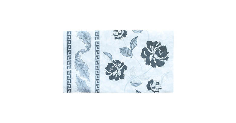 Moisture-resistant simplex wallpaper, black and white flowers 90124 ⋆ ...