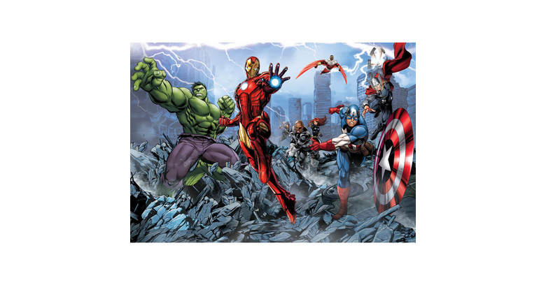 3D Wallpaper for children's room The Avengers 254 x 184 cm ⋆ MASTERHAUS