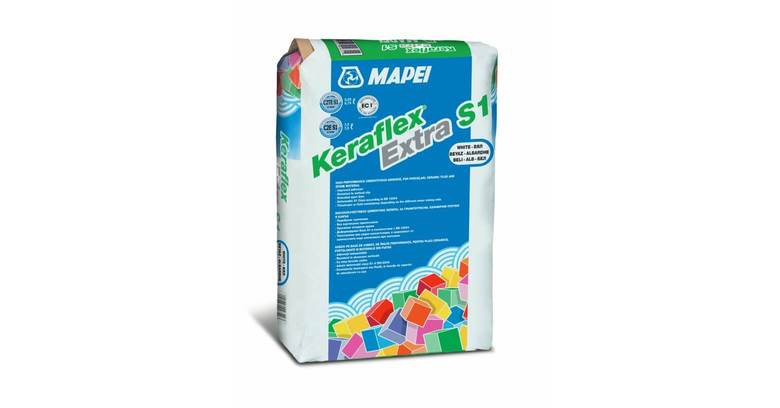 Tile adhesive flex 25 kg white Keraflex Extra S1 ⋆ MASTERHAUS