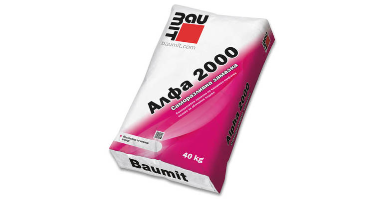 Self-leveling screed 40 kg Alfa 2000 BAUMIT ⋆ MASTERHAUS