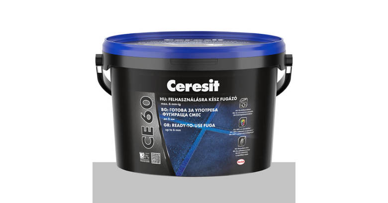 Grout CE 60 Ceresit for joints up to 6 mm, manhattan 2 kg ⋆ MASTERHAUS
