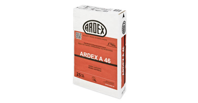 Шпаклевка фасадная высокопрочная ARDEX A46 25 кг ⋆ MASTERHAUS