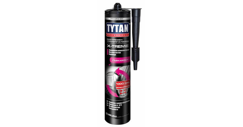 Roof sealant 280ml Tytan X-treme with transparent fibers ⋆ MASTERHAUS