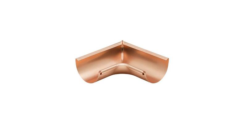 Internal cast corner for gutter model 33, copper ⋆ MASTERHAUS