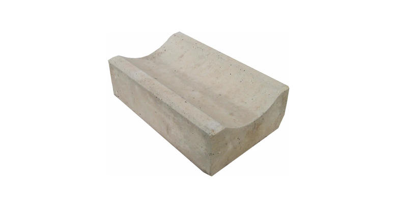 Concrete gutter 26x16x8cm gray ⋆ MASTERHAUS