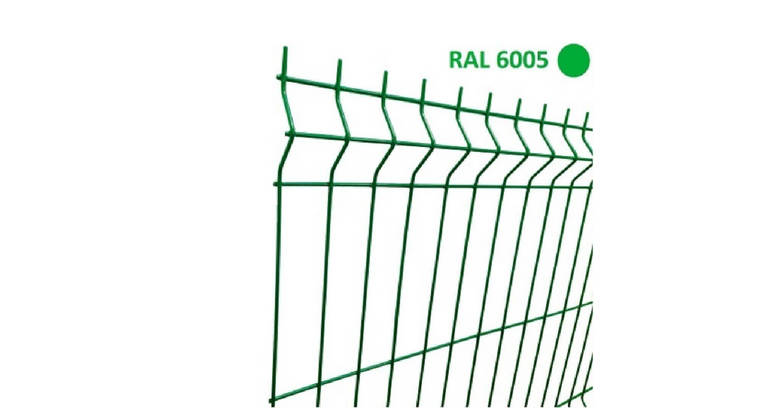 Fence panel ф4.3mm green RAL 6005 103x251cm ⋆ MASTERHAUS
