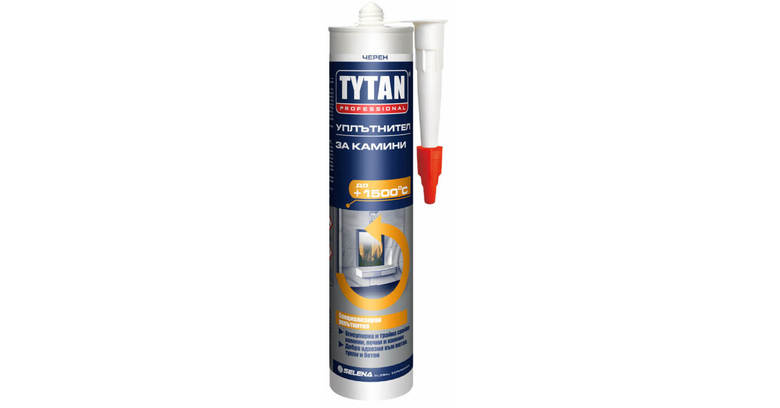 Fireproof silicone for fireplaces 1500°C 280ml Tytan Kit ⋆ MASTERHAUS