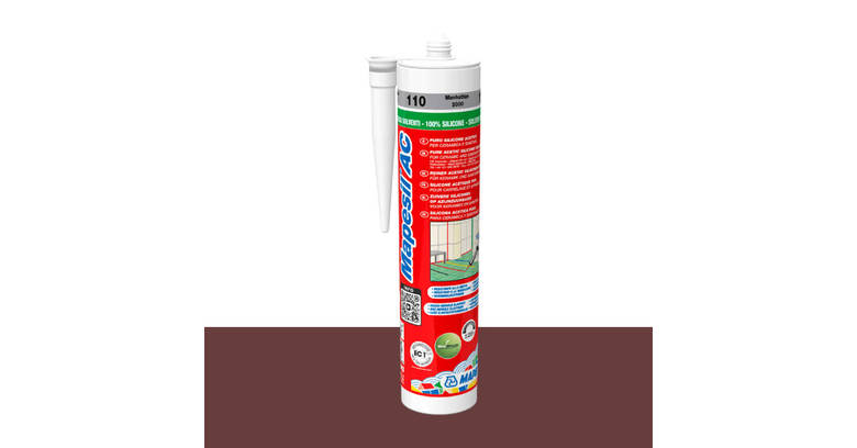 Sanitary silicone sealant Mapesil AC 144 chocolate 310 ml MAPEI ⋆ ...