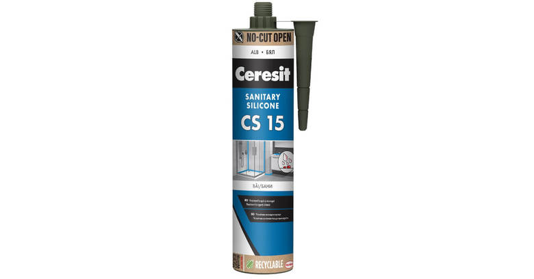 Санитарен силикон Ceresit CS 15 Premium 280мл многофункционален бял ⋆ ...