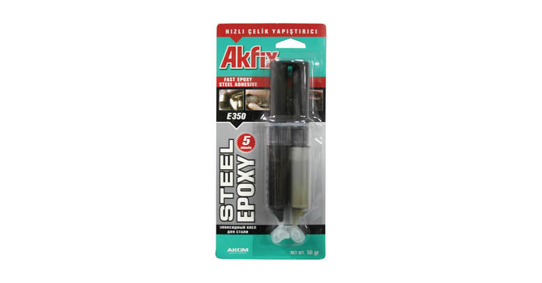 Epoxy adhesive liquid steel 56g AKFIX ⋆ MASTERHAUS