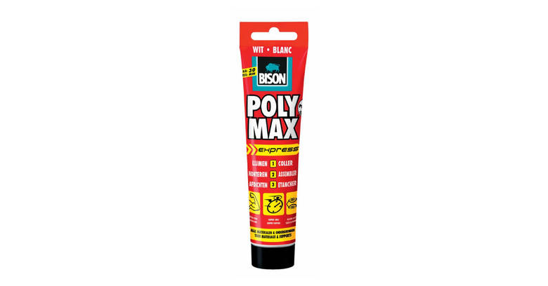 Лепило полимерно 165 г бяло Poly Max Original Express BISON ⋆ MASTERHAUS